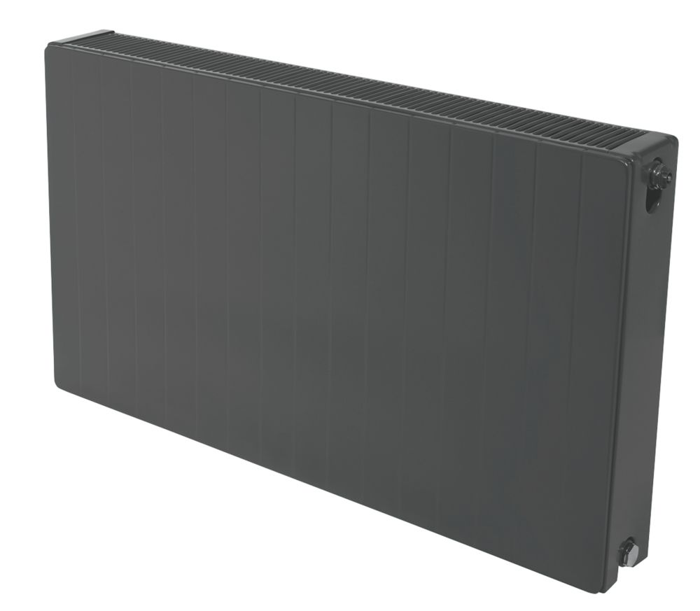 Stelrad 450mm x 900mm 3934BTU Grey Type 22 Convector Radiator - Screwfix