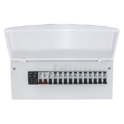MK Sentry 16-Module 11-Way Populated High Integrity Main Switch Consumer Unit with SPD - Screwfix