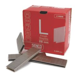 Senco L Staples Galvanised 28mm x 6.4mm 5000 Pack - Screwfix