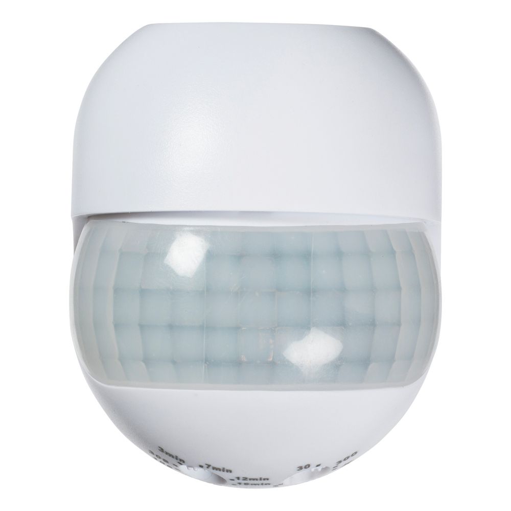 Knightsbridge Indoor & Outdoor White PIR Sensor 180° - Screwfix