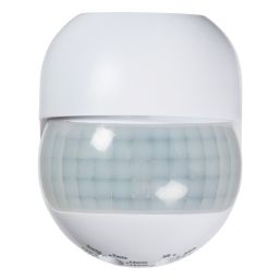 Knightsbridge Indoor & Outdoor White PIR Sensor 180° - Screwfix