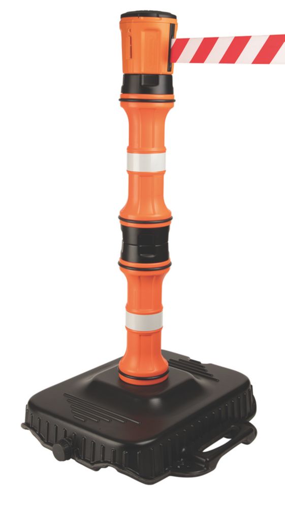 EasyExtend Barrier Post & Head Kit (Red & White) 10m - Screwfix