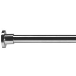 Croydex L-Shaped Shower Curtain Rail & Support Stainless Steel Chrome ...