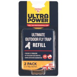 Zero In Ultra Power Flying Insect Control Refills 16g 2 Pack - Screwfix