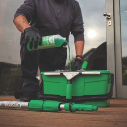 Unger QB12B Aluminium & Plastic Window Cleaning Bucket Green 12Ltr ...