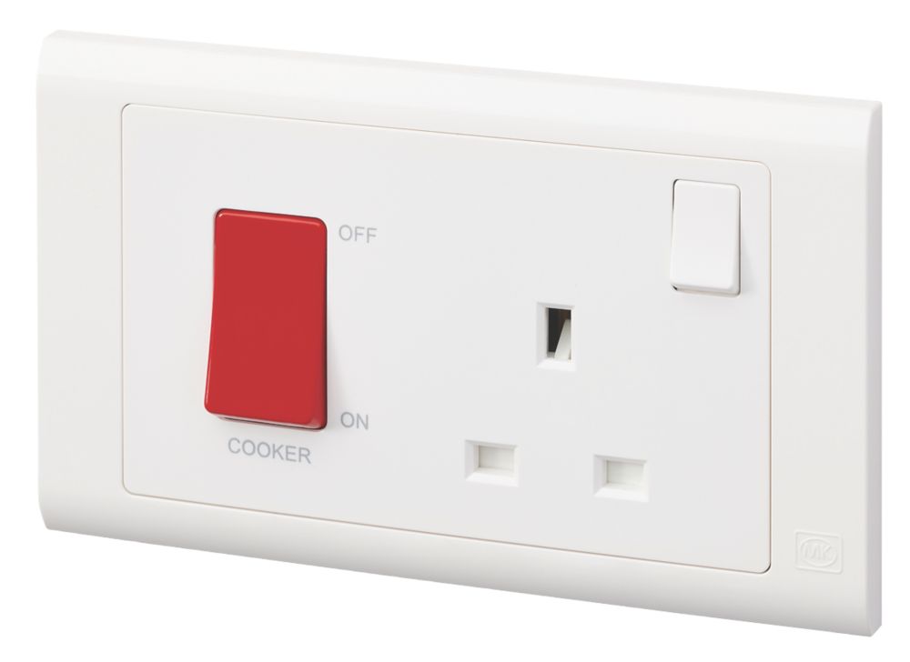 MK Cooker Switch Switches & Sockets | Wiring Accessories | Screwfix.com
