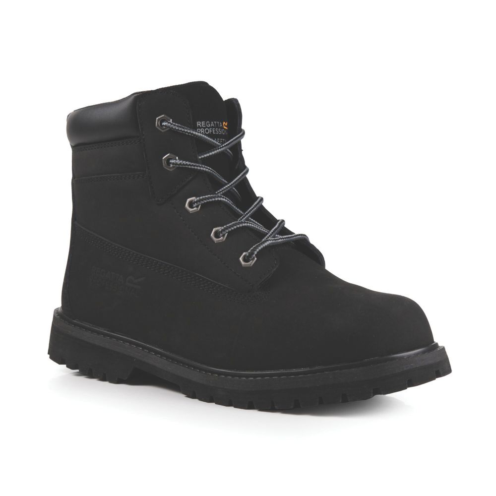 Regatta Expert S1P Size 9 Black Waterproof Steel Toe Cap Safety Boots ...