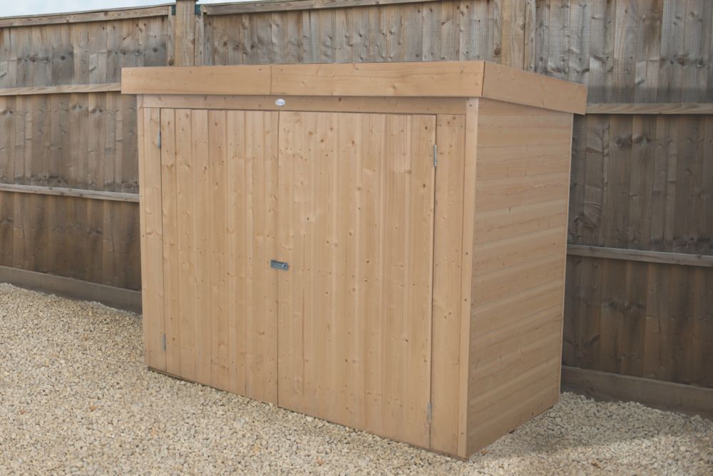 Forest 6' x 2' 6" (Nominal) Pent Shiplap T&G Garden Store - Screwfix