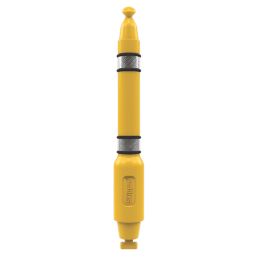 Skipper POST01 Retractable Barrier Post Yellow 1m - Screwfix