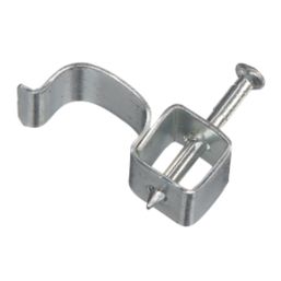 Vimark Fire Rated Cable Clips 6mm² Silver 100 Pack - Screwfix