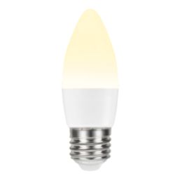 Essentials E27 Candle LED Light Bulb 470lm 4.2W 4 Pack - Screwfix