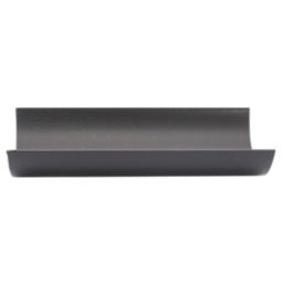 FloPlast Cast Iron Effect PVC Half Round Gutter Black 112mm x 3m 6 Pack ...