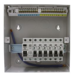 MK Sentry 8-Module 8-Way Populated High Integrity RCD Incomer Consumer ...