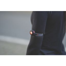 LEDlenser CU2R Rechargeable LED Safety Armband Clip Light Black 40lm ...