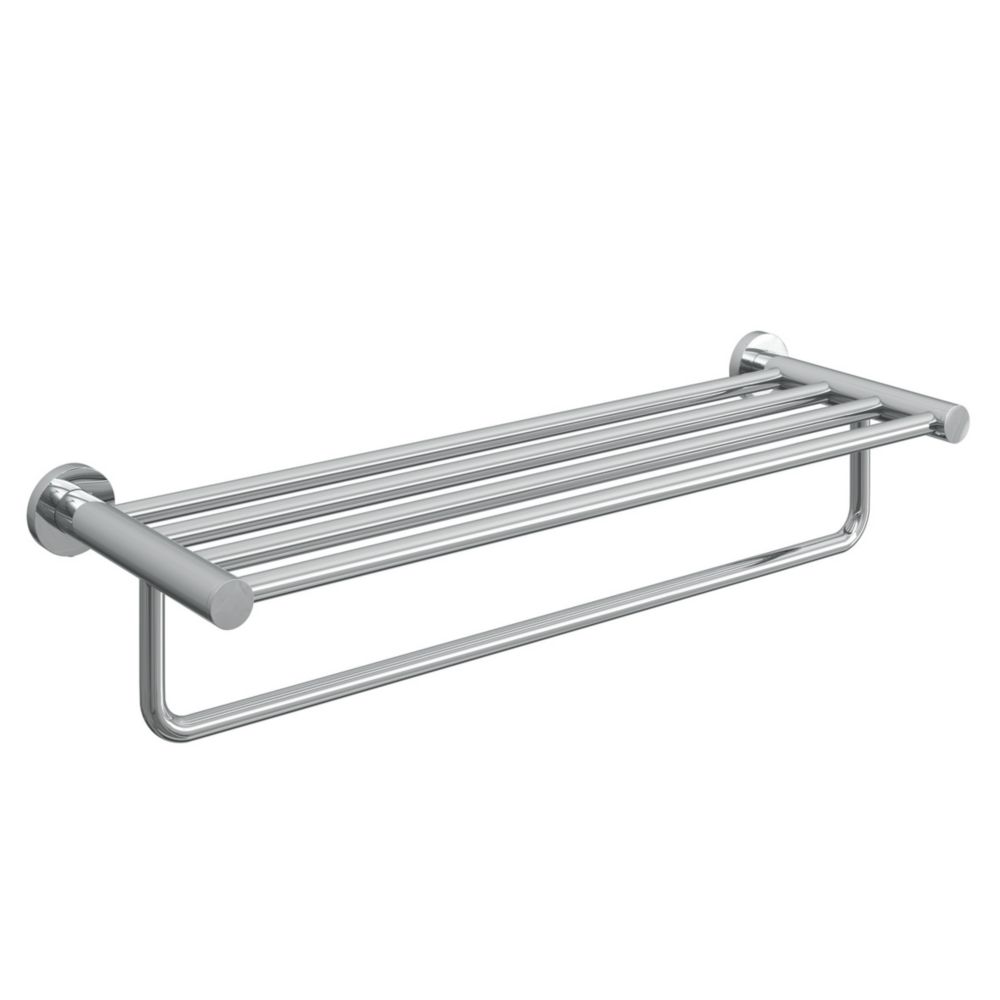 ETAL Towel Rail Shelf Stainless Steel 610mm x 220mm x 115mm - Screwfix