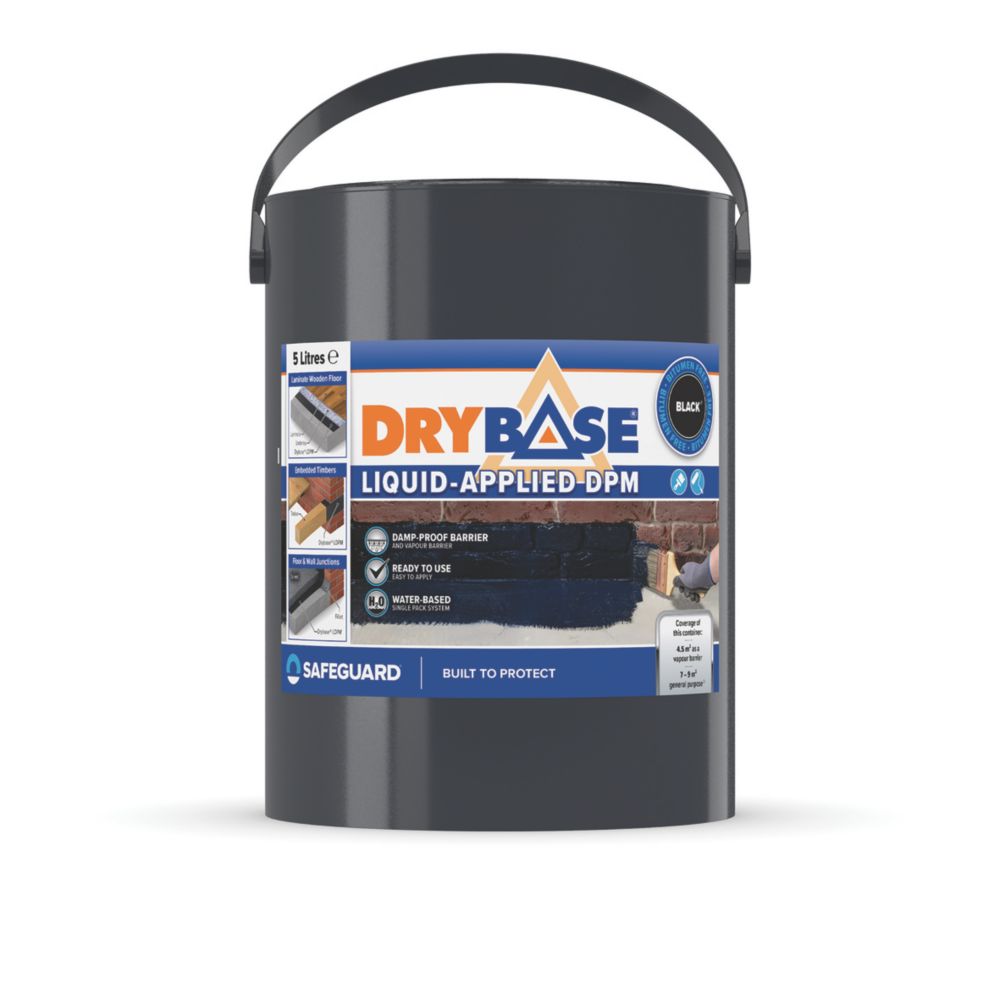 Drybase Black Liquid Applied DPM 5Ltr - Screwfix
