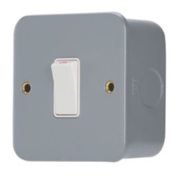 Contactum 20A 1-Gang DP Metal Clad Control Switch with White Inserts ...