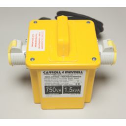 Carroll & Meynell 1500VA Intermittent Step-Down Isolation Transformer ...