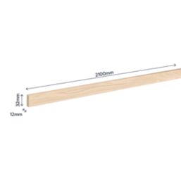 Essentials Planed Smooth Timber 2100mm x 32mm x 12mm - Screwfix