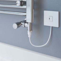 Flomasta 600W White Towel Radiator Heating Element - Screwfix