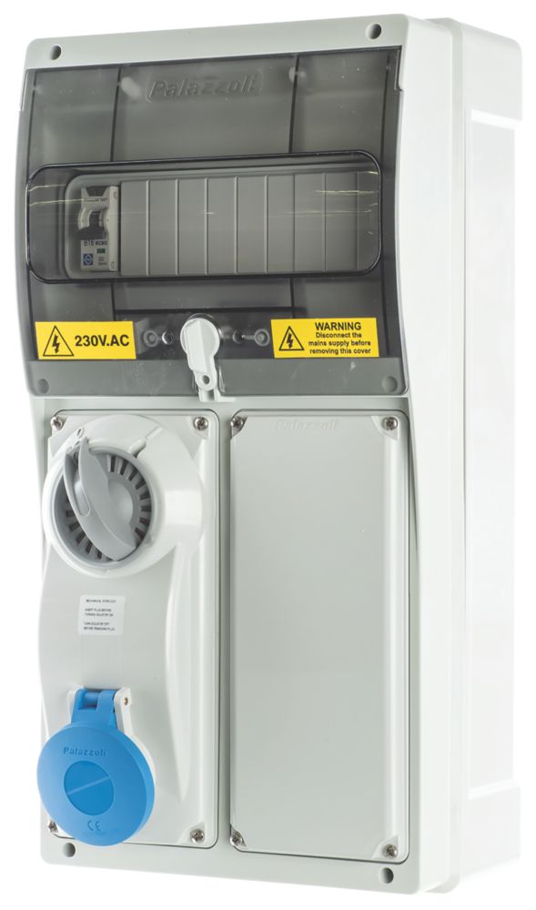 Lewden 16A 30mA 1-Way Non-Metered Switched Caravan Hook Up Point 1x16A ...