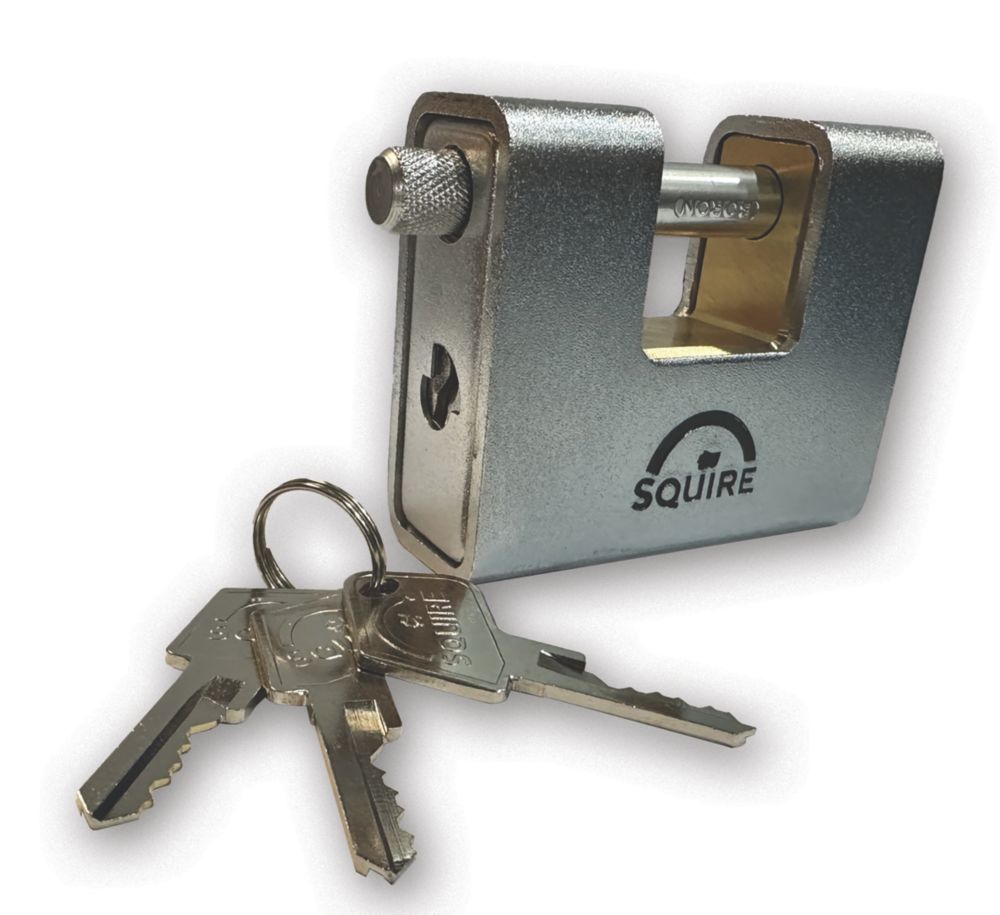 Squire ASWL1 Brass Water-Resistant Block Padlock 60mm - Screwfix