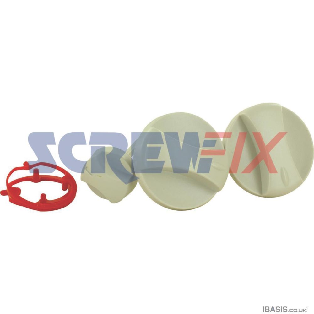 Vaillant 0020074963 Grey Buttons 3 Pack - Screwfix