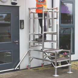 TB Davies Telescopic BS8620 Aluminium Podium Step 1-1.2m - Screwfix