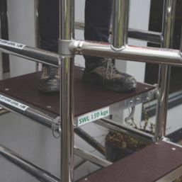 TB Davies Telescopic BS8620 Aluminium Podium Step 1-1.2m - Screwfix