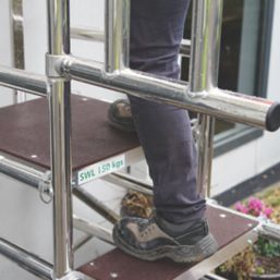 TB Davies Telescopic BS8620 Aluminium Podium Step 1-1.2m - Screwfix