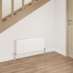 Flomasta 400mm x 1000mm 2284BTU White Type 11 Convector Radiator - Screwfix