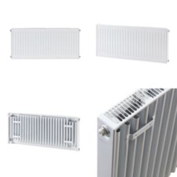 Flomasta 400mm x 1000mm 2284BTU White Type 11 Convector Radiator - Screwfix