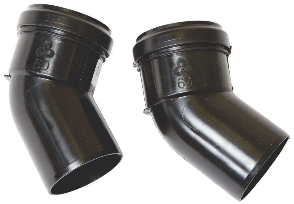 Ideal Heating High Level Elbows 60mm 45° 2 Pack - Screwfix