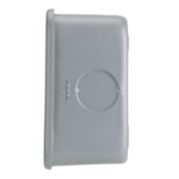 Contactum Metal Clad 2-Module Modular Faceplate Grey - Screwfix