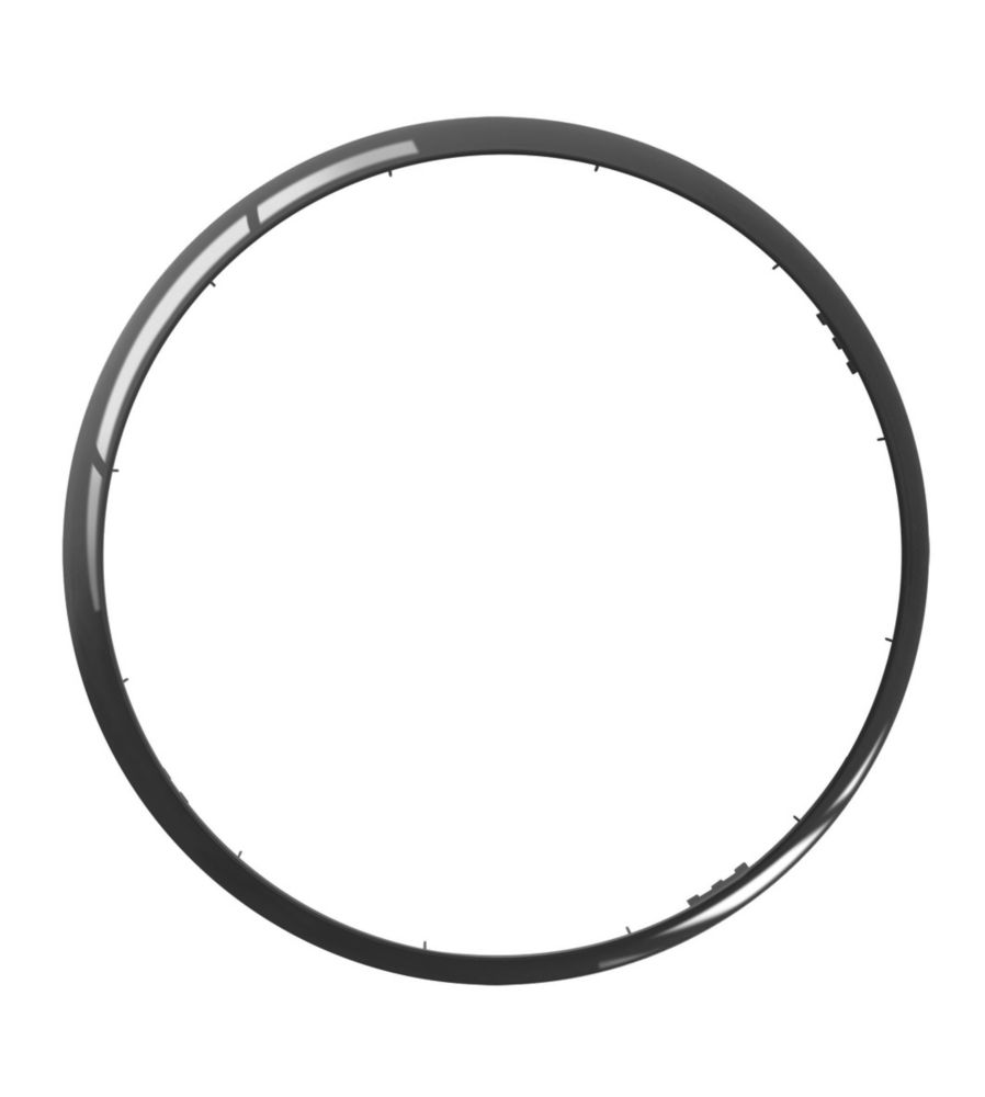 MARK Alaska Round Light Bezel Black 320mm - Screwfix