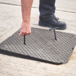 Forge Steel 115mm Manhole Cover Key 2 Pack - Screwfix