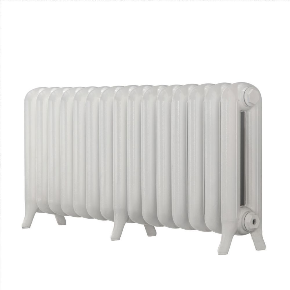 Arroll 549mm x 1174mm 4350BTU White Cast Iron 2 Column Radiator - Screwfix