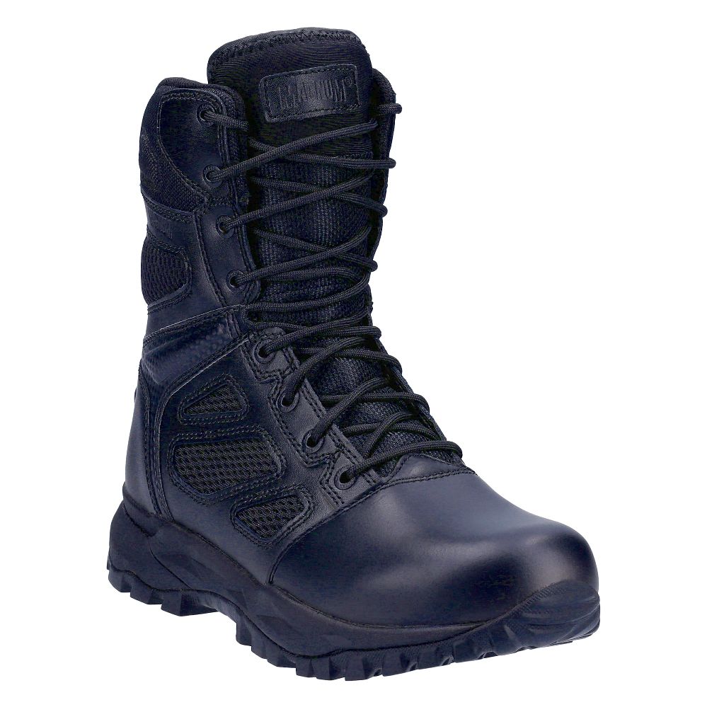 Magnum Elite Spider X 8.0 Size 7 Black Lace & Zip Non Safety Work Boots ...