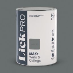 LickPro Matt Grey 07 Emulsion Paint 5Ltr - Screwfix