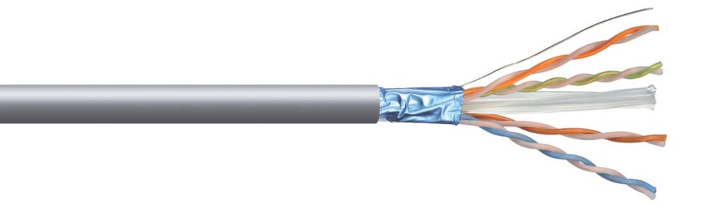 Time Cat 6 Grey 4-Pair 8-Core Unshielded Ethernet Cable 305m Box ...