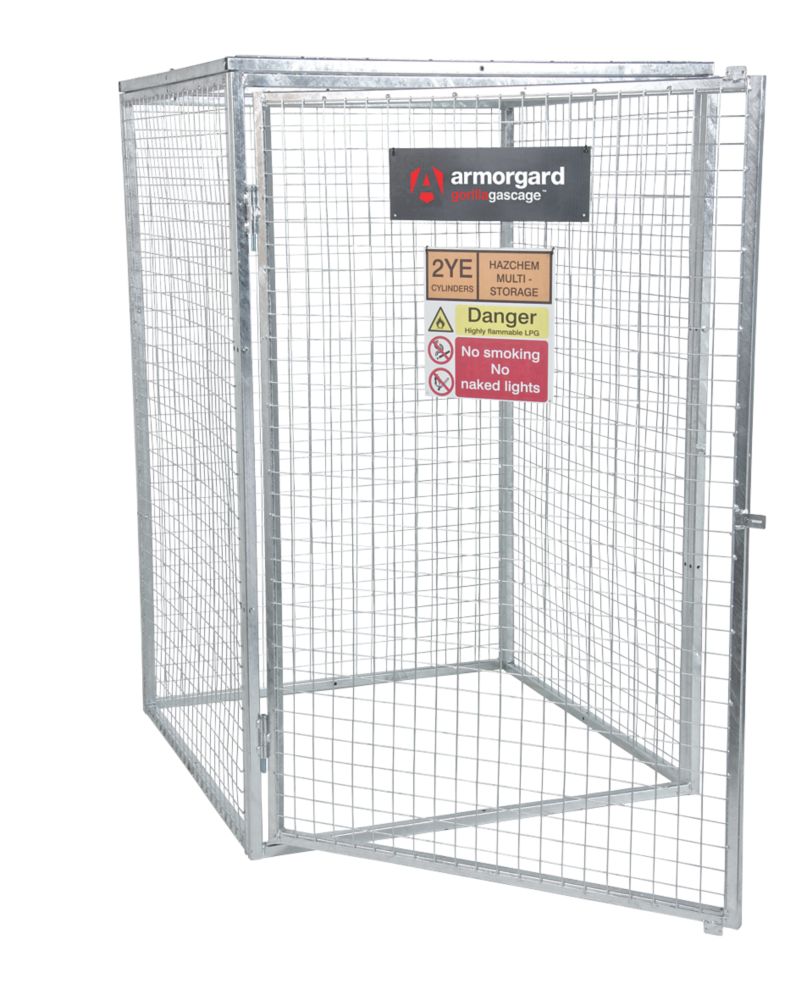 Armorgard Gorilla Gas Cage Silver 1212mm x 1266mm x 1813mm - Screwfix