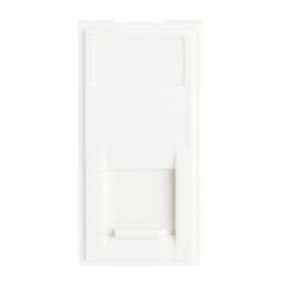 Contactum Media Modular RJ11 Telephone / Data Socket White - Screwfix