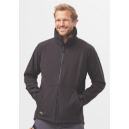 Snickers 1205 Soft Shell Jacket Black Large 43" Chest - Screwfix