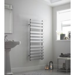 Towelrads 1200mm x 500mm 1157BTU Chrome Flat Designer Towel Radiator ...