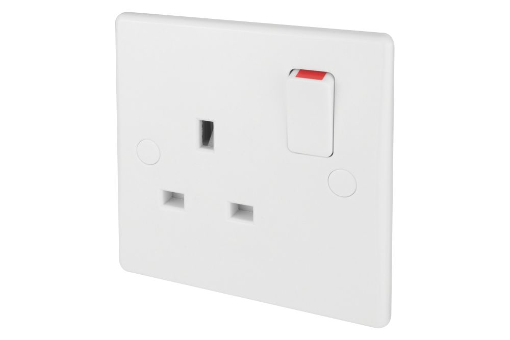 Schneider Electric Ultimate Slimline 13A 1-Gang DP Switched Plug Socket ... Schneider Electric Ultimate Slimline 13A 1-Gang DP Switched Plug Socket ...
