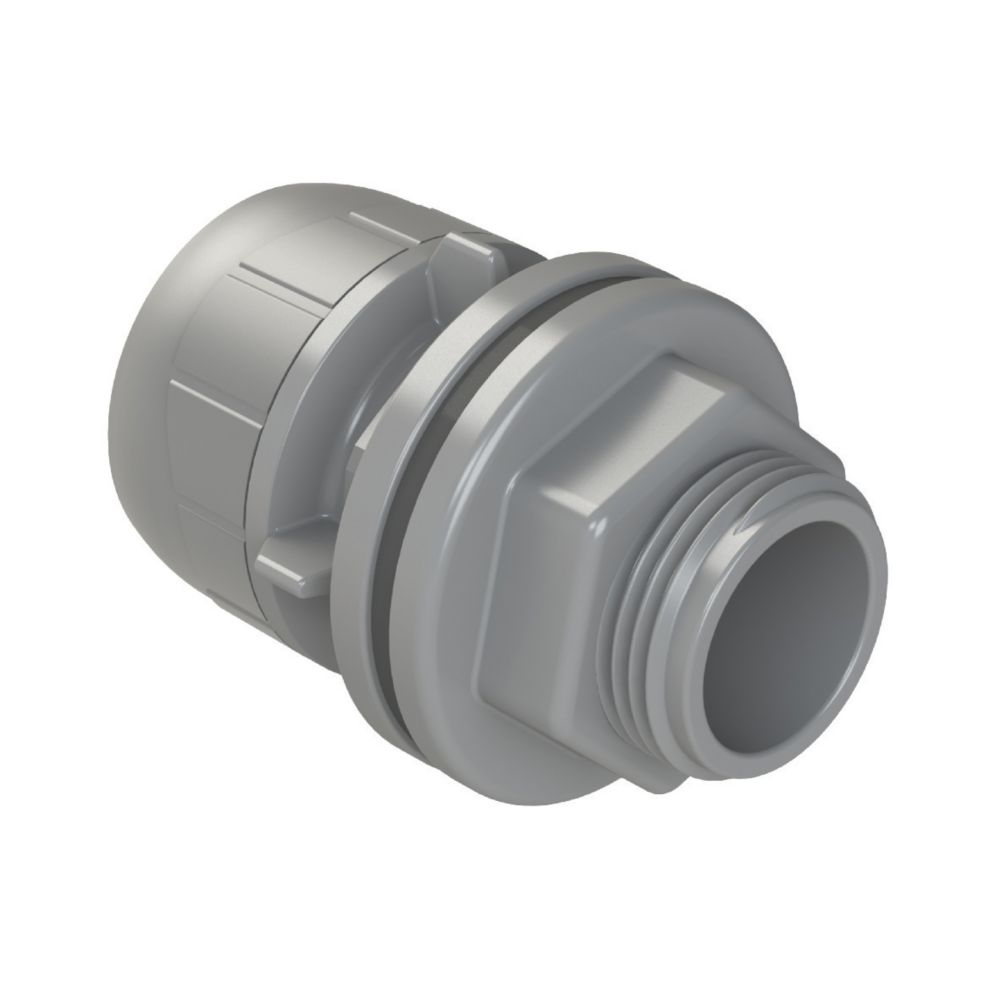 PolyPlumb Enhanced Plastic Push-Fit Tank Connector 22mm - Screwfix