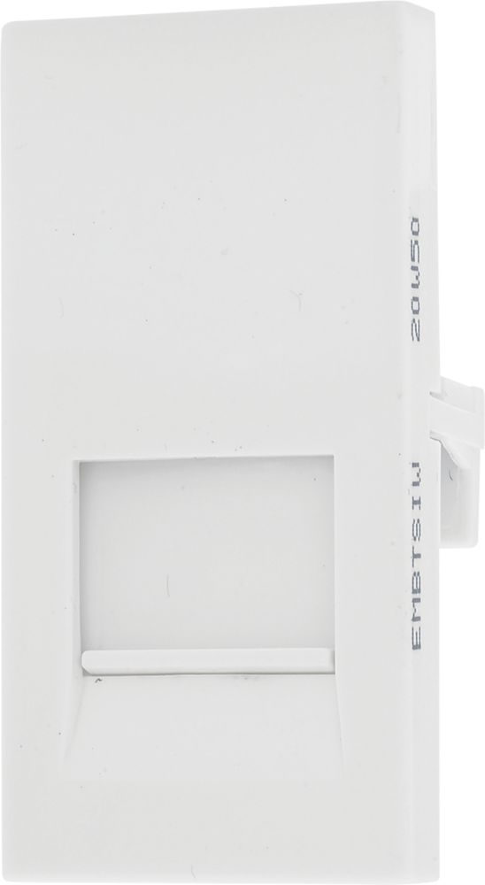 British General Modular Slave Telephone Socket White - Screwfix