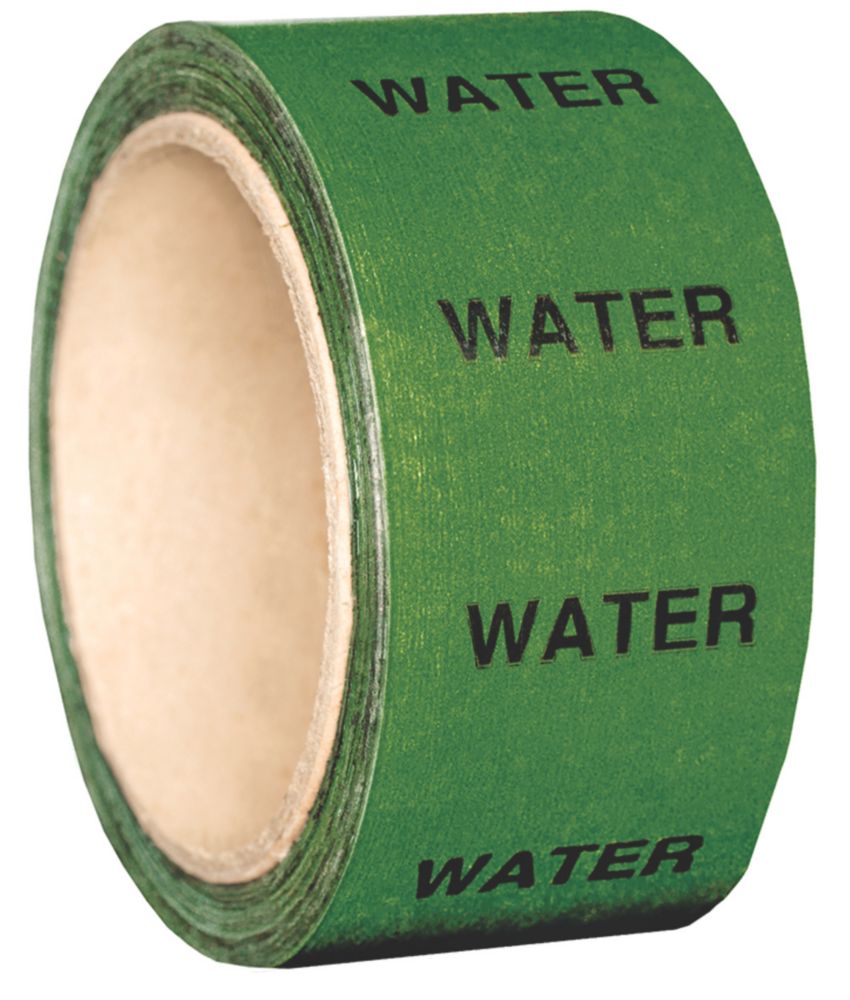 Essentials Water Pipe Marking Tape Blue 33m x 50mm - Screwfix