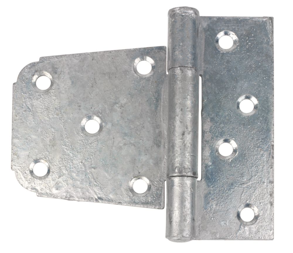 GateMate Matt Silver Straight Heavy Duty Offset Hinges 114mm x 3 1/2" x ...