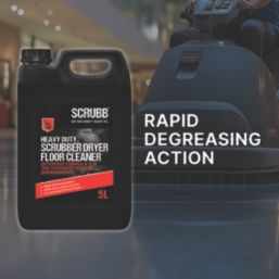 Scrubb Heavy Duty Scrubber Dryer Detergent Floor Cleaner 5Ltr - Screwfix
